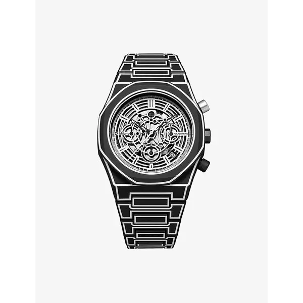 D1 MILANO Polychrono Sketch Polycarbonate Watch 40.5mm - Black