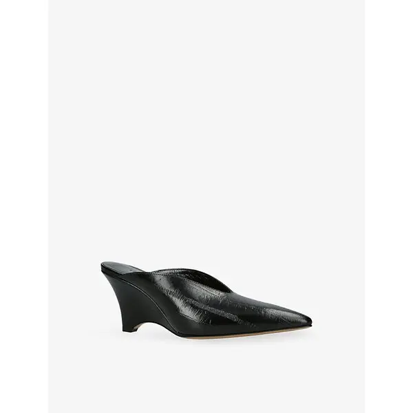 Le Monde Beryl Victoria Wedge Leather Mules