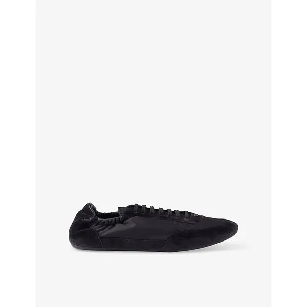 Prada Re-nylon And Suede Low-top Trainers