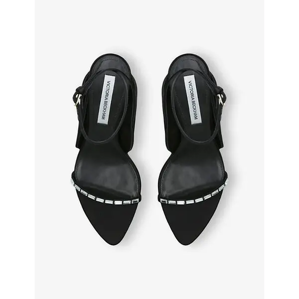 Victoria Beckham Eliza 75 Satin Heeled Sandals