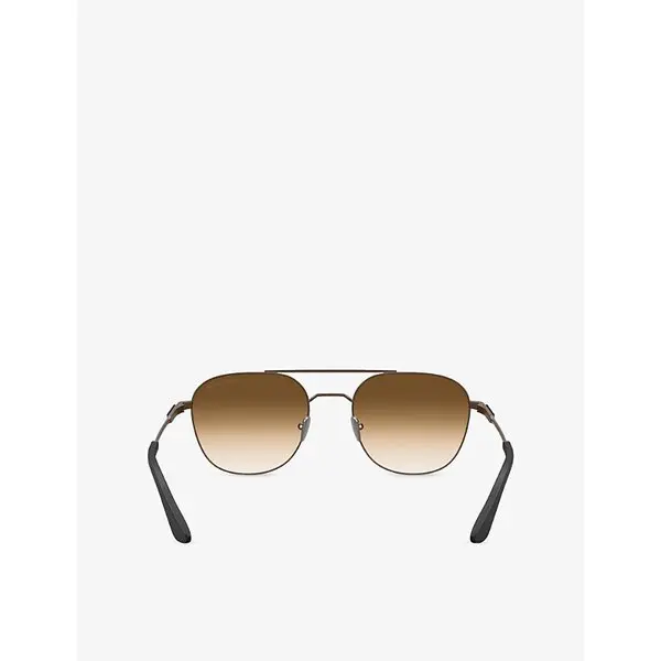 Giorgio Armani Pillow-frame Metal Sunglasses
