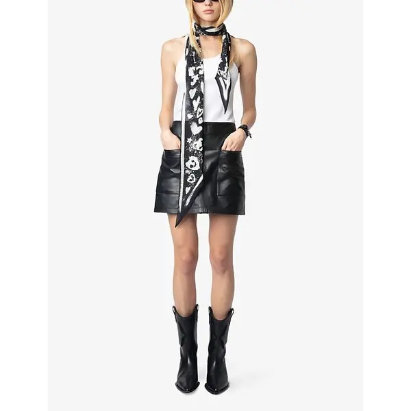 Zadig&Voltaire Jamie Leather Mini Skirt