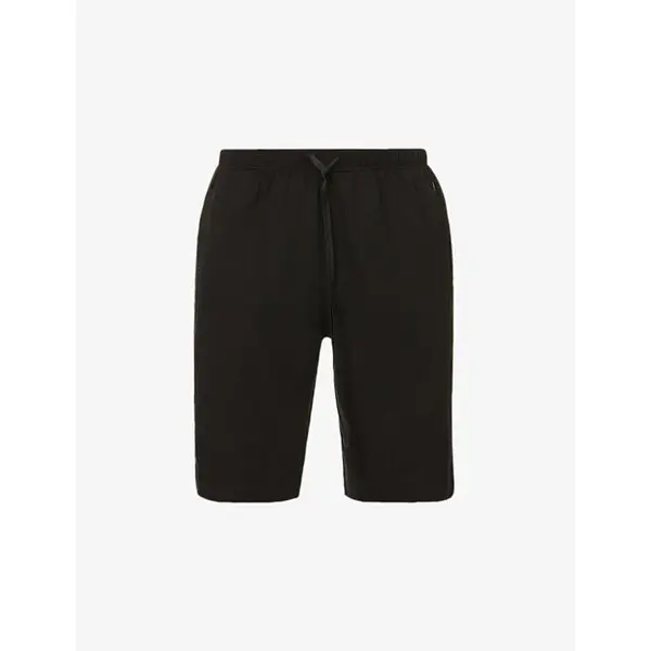 Polo Ralph Lauren Logo-embroidered Cotton-jersey Shorts - Black