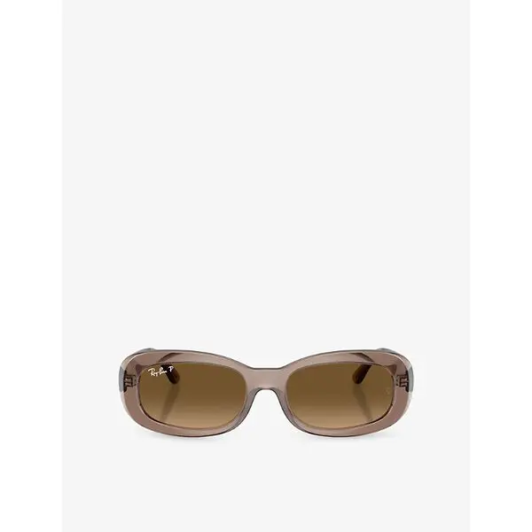 Ray-ban Rb2221 Oval Acetate Sunglasses - Cream