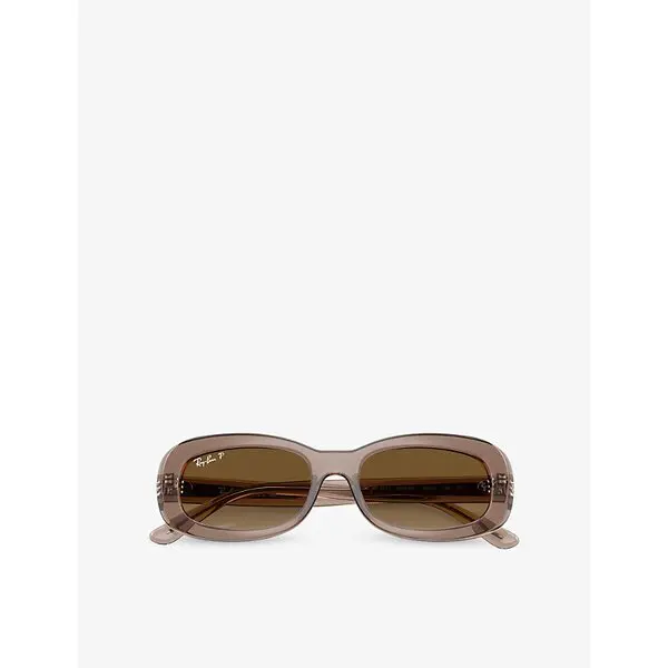 Ray-ban Rb2221 Oval Acetate Sunglasses - Cream
