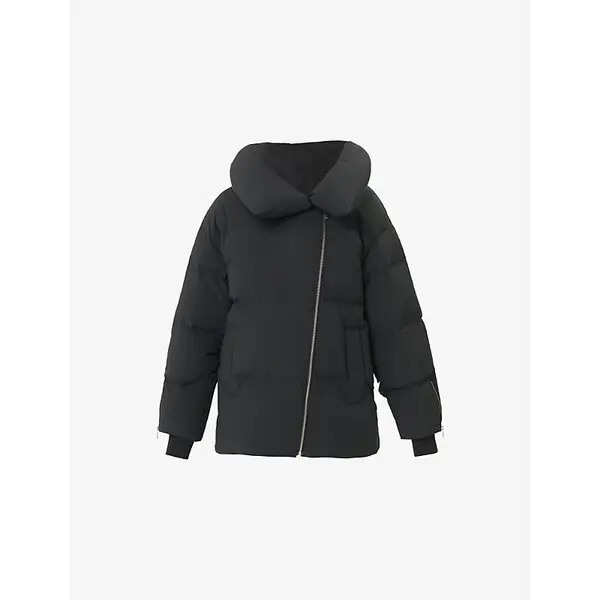Sweaty Betty Nimbus Cloud Funnel Neck Down Puffer Jacket - Black