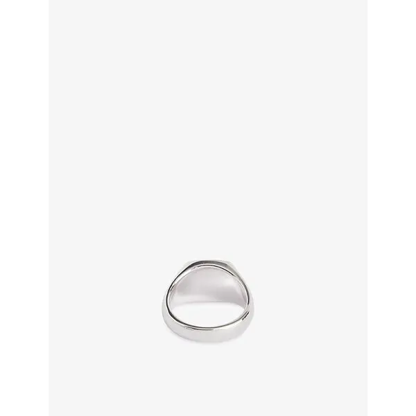 Tom Wood Rhodium-plated Sterling Tiger Eye Ring