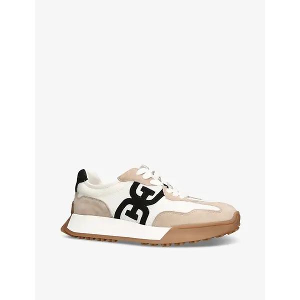 Sam Edelman Langley Suede And Mesh Low-top Trainers