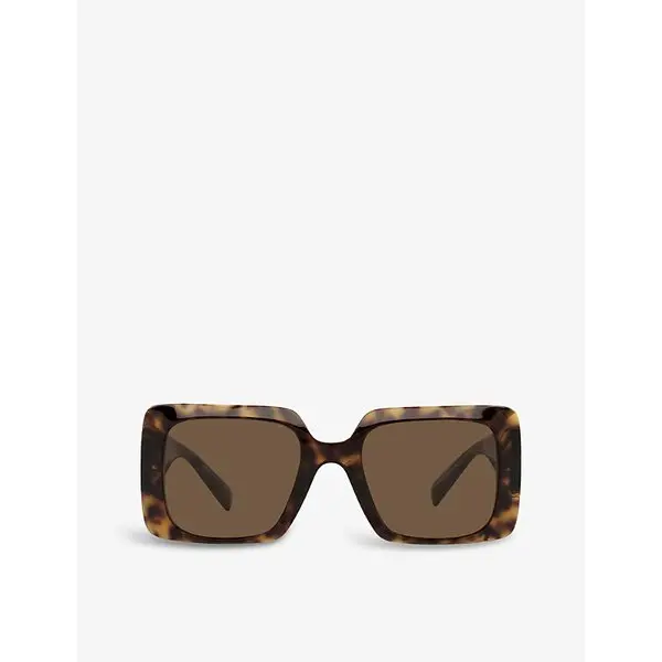 Versace Ve4405 Square-frame Acetate Sunglasses - Brown