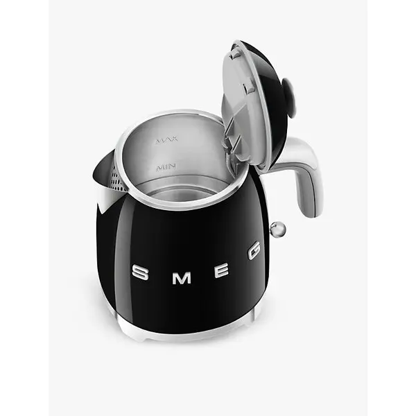 SMEG Klf05 Logo-plaque Mini Stainless-steel Kettle 800ml - Black