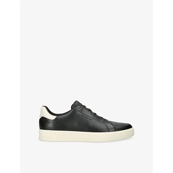 Cole Haan Grandpro Luxe Leather Low-top Trainers - Blk/white