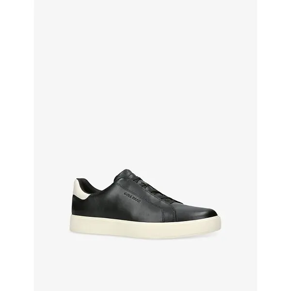 Cole Haan Grandpro Luxe Leather Low-top Trainers - Blk/white