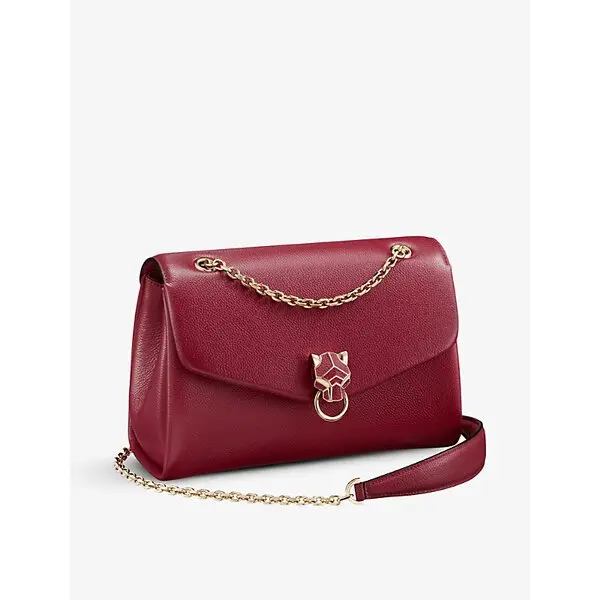 Cartier Panthère De Chain Small Leather Cross-body Bag - Red