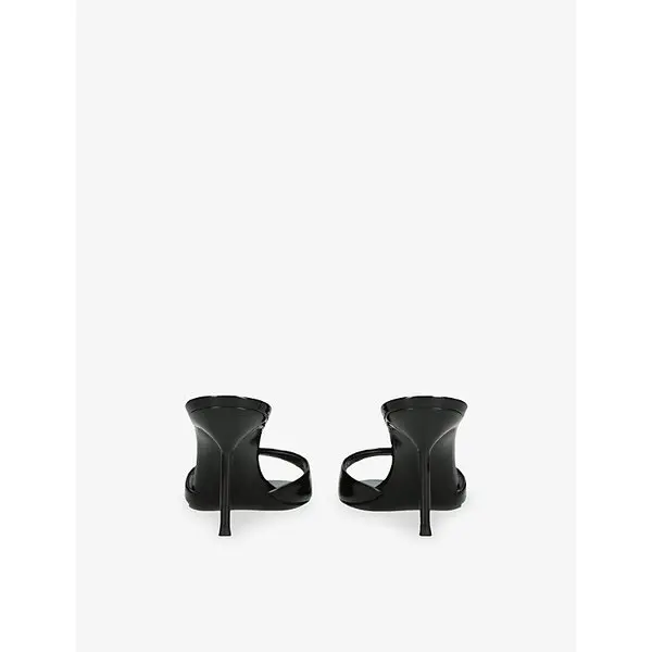 Paris Texas Lidia 70 Leather Heeled Mules - Black
