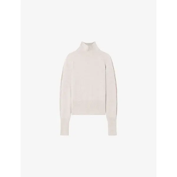 JOSEPH Oxna High-neck Cashmere-blend Jumper - Ivory