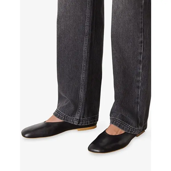 Whistles Clean Leather Ballet Flats