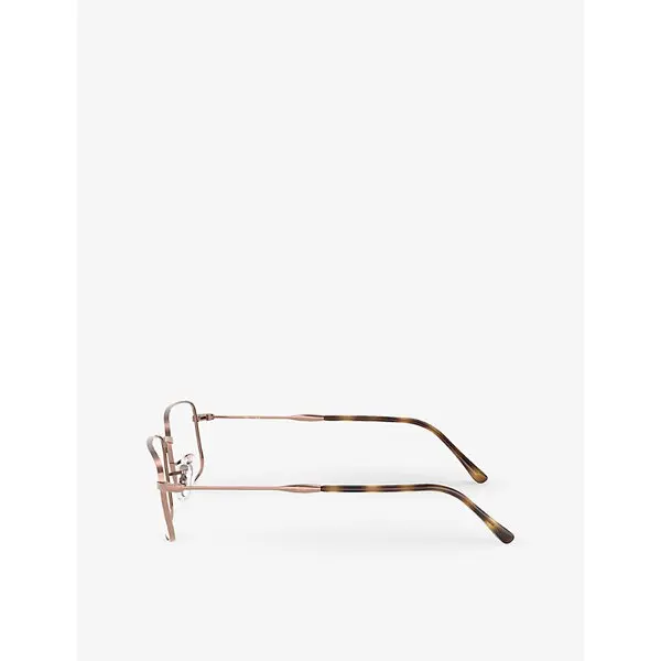 Ray-ban Rx3746v Rectangular Optical Glasses - Brown