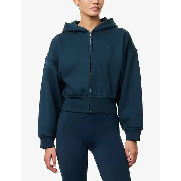 TALA Cocoon Zip-up Cotton-blend Hoodie
