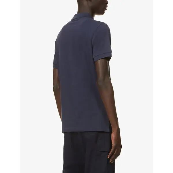 Sunspel Short-sleeved Cotton- Piqué Polo Shirt - Navy