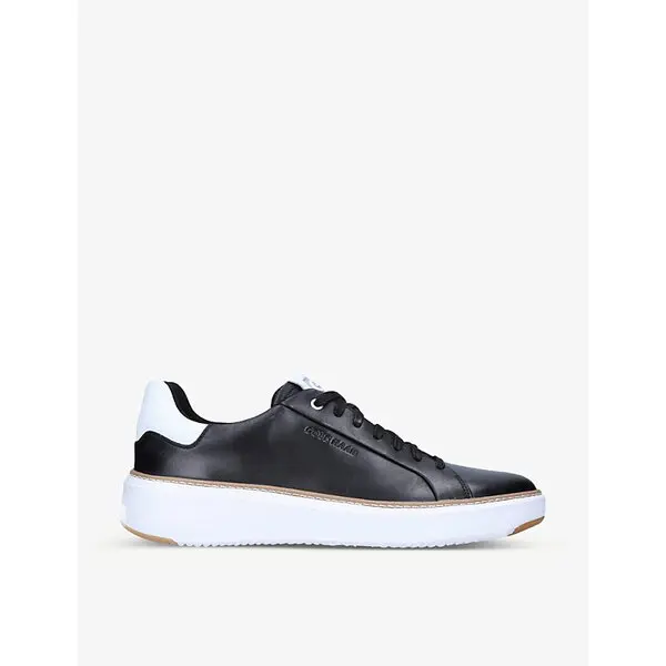 Cole Haan Grand Pro Topspin Leather Trainers - Black