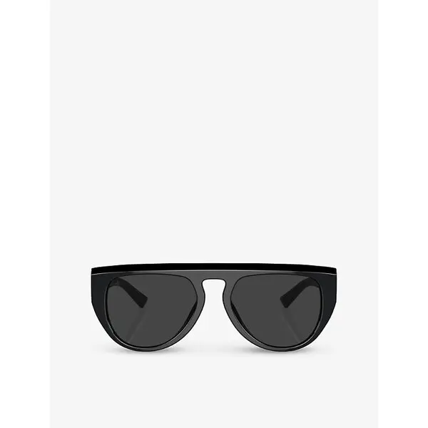 FERRARI Pilot-frame Acetate Sunglasses - Black