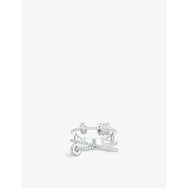 APM MONACO Sterling And Zirconia Ring - Silver