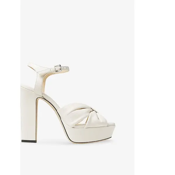 JIMMY CHOO Heloise Leather Platform Sandals