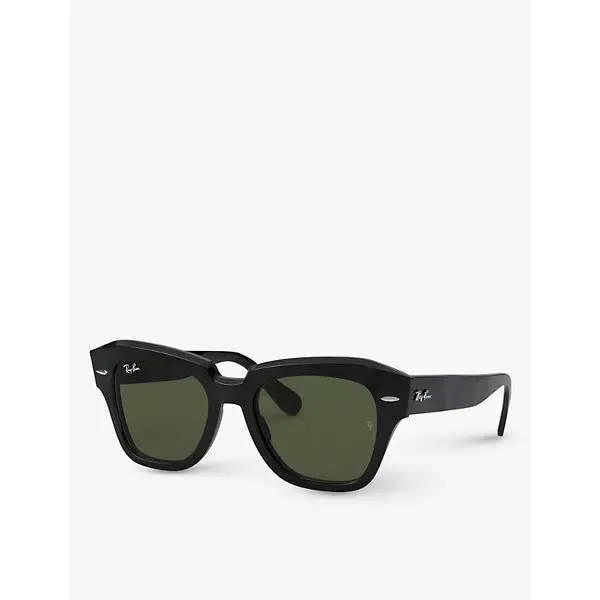 Ray-ban Rectangular-frame Acetate Sunglasses