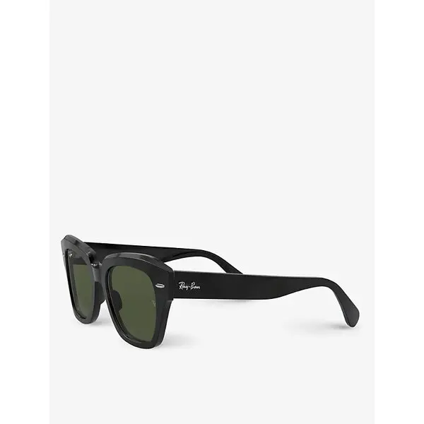 Ray-ban Rectangular-frame Acetate Sunglasses