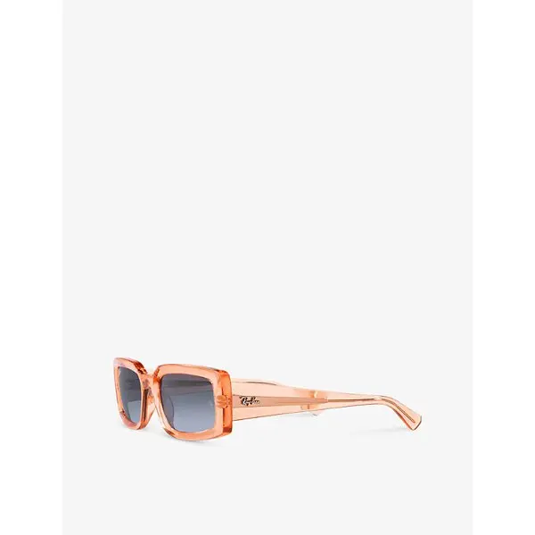 Ray-ban Rb4395 Kiliane Rectangle Frame Sunglasses - Orange