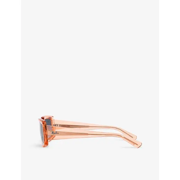 Ray-ban Rb4395 Kiliane Rectangle Frame Sunglasses - Orange