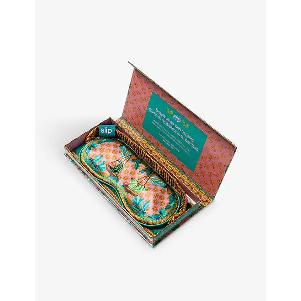 Slip Libra Graphic-print Silk Eye Mask - One-color