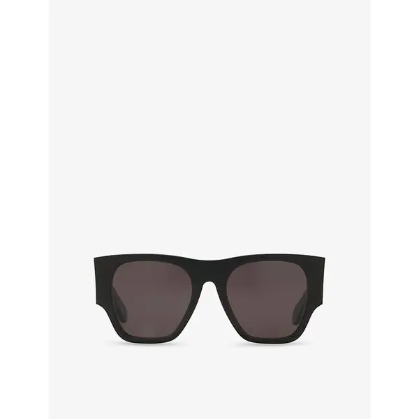 Chloé Ch0233s Square-frame Acetate Sunglasses - Black