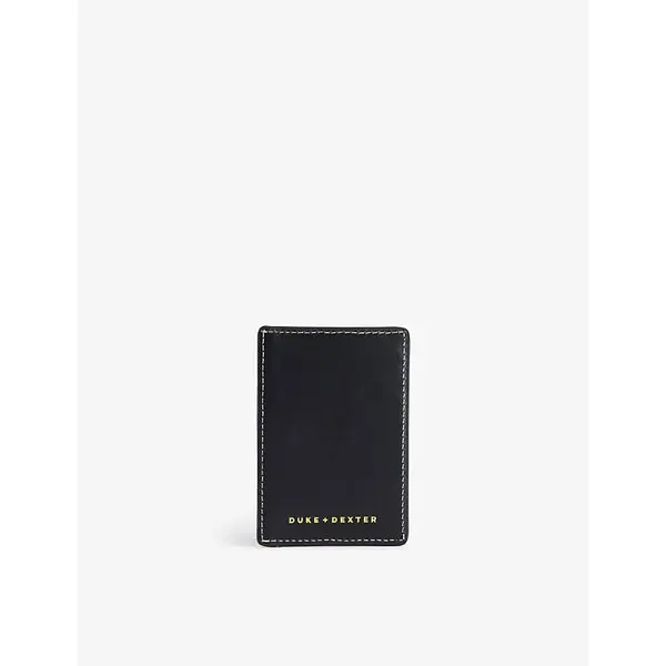 DUKE + DEXTER Snake Printed Leather Card Holder - Multi