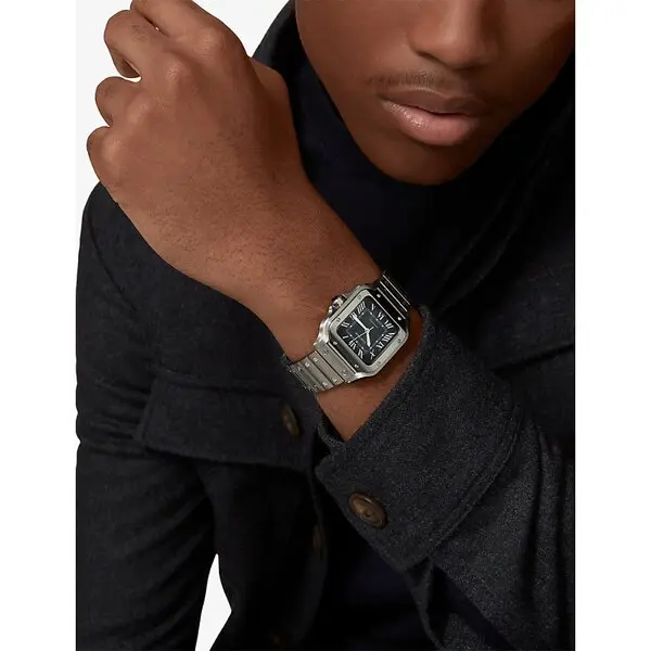 Cartier Santos De Automatic Watch - Silver
