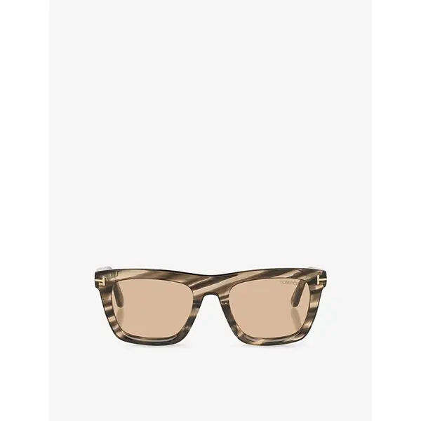 TOM FORD Lelio Square-frame Sunglasses - Brown