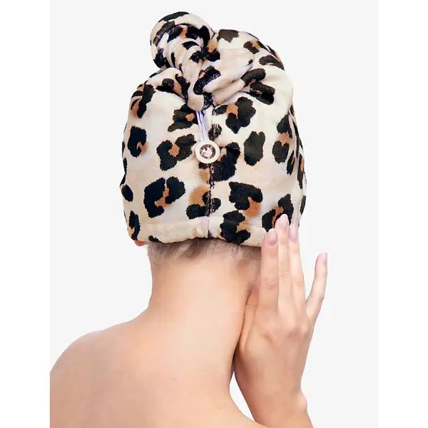 KITSCH Microfibre Hair Towel - Leopard