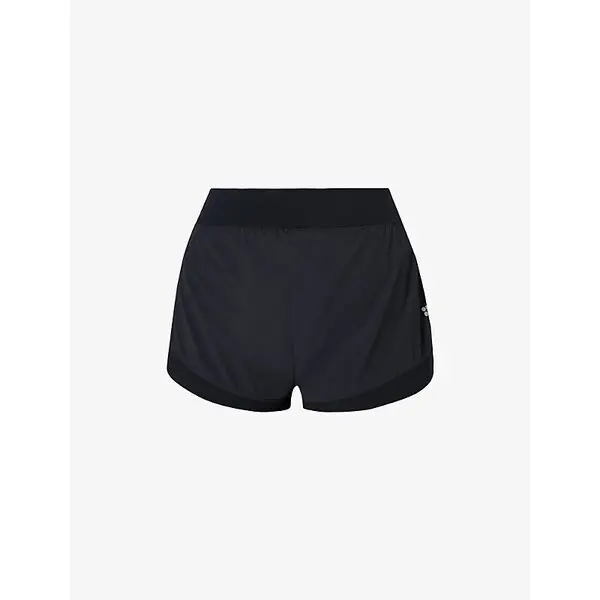 Sweaty Betty Tempo High-rise Stretch-woven Shorts - Black