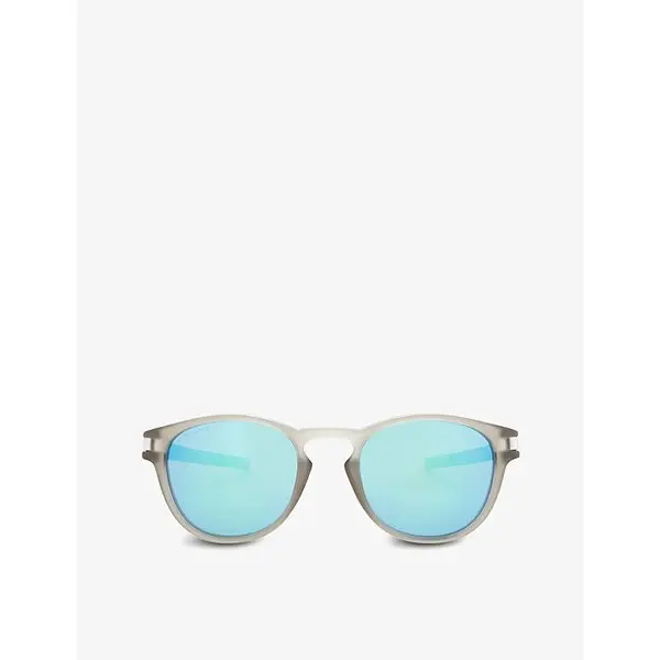 Oakley Oval Frame Sunglasses With Metallic Lenses