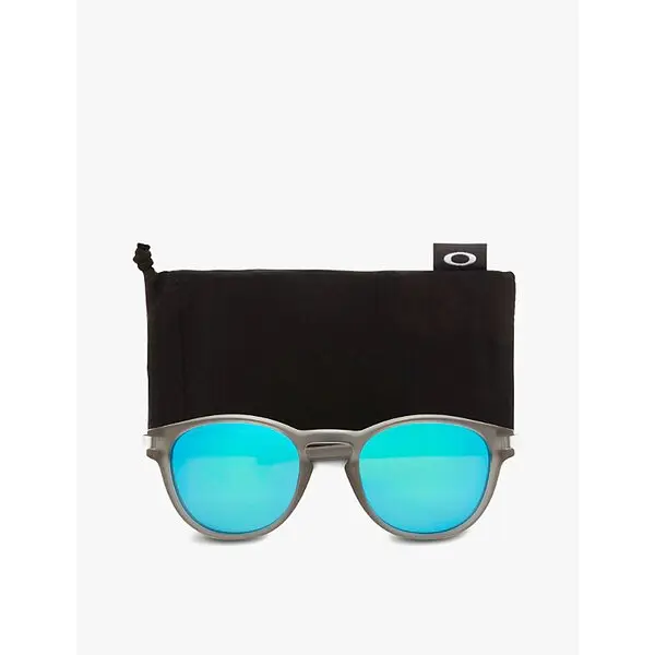 Oakley Oval Frame Sunglasses With Metallic Lenses