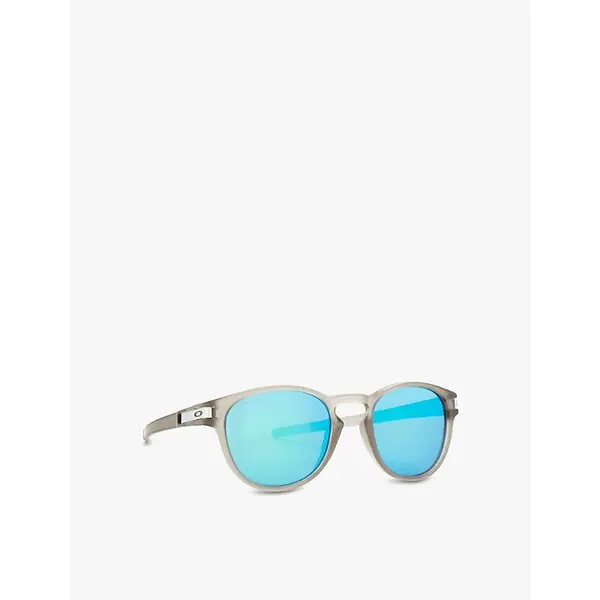 Oakley Oval Frame Sunglasses With Metallic Lenses