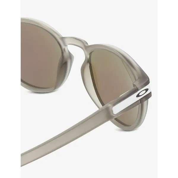 Oakley Oval Frame Sunglasses With Metallic Lenses