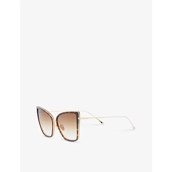 Dita 21013 Sunbird Butterfly-frame Acetate Sunglasses - Black
