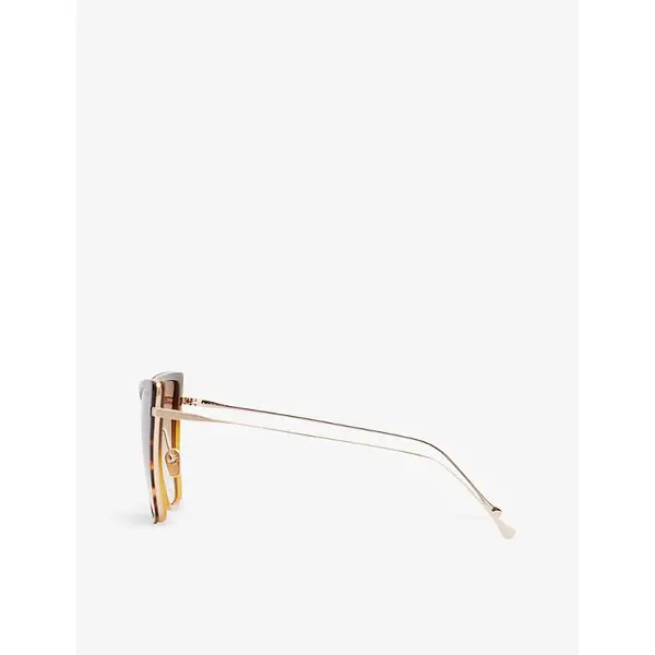 Dita 21013 Sunbird Butterfly-frame Acetate Sunglasses - Black