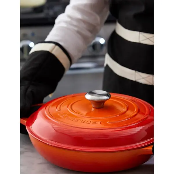 LE CREUSET Cotton Oven Mitt With Woven Texture