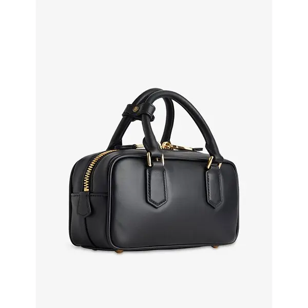 Miu Miu Arcadie Leather Top Handle Bag - Nero