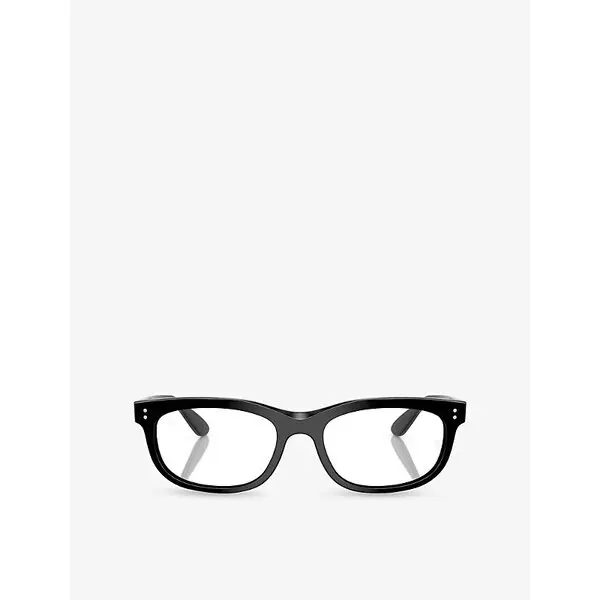 Ray-ban Rx5489 Balorette Rectangle-frame Acetate Eyeglasses - Black
