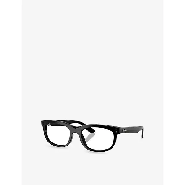 Ray-ban Rx5489 Balorette Rectangle-frame Acetate Eyeglasses - Black
