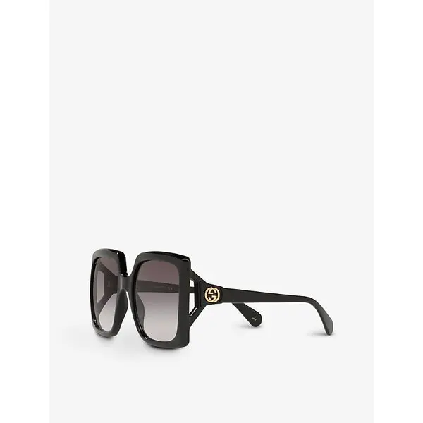 Gucci Oversized Square-frame Sunglasses - Black