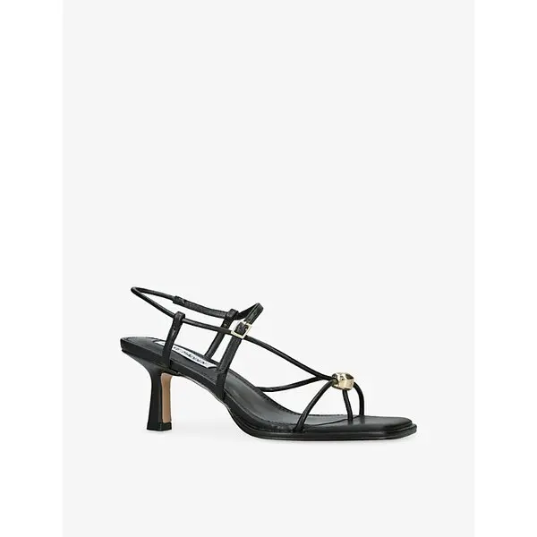 Steve Madden Faux-leather Heeled Sandals - Black
